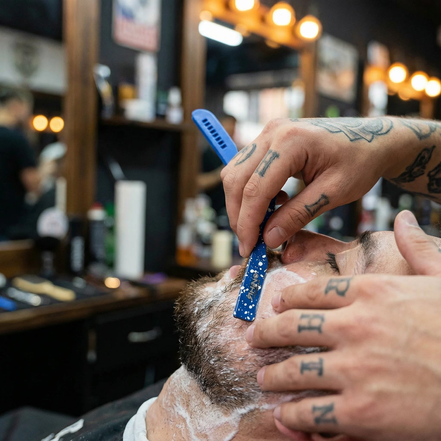 Porta Navaja Rhino Azul – Importaciones Barber Chile